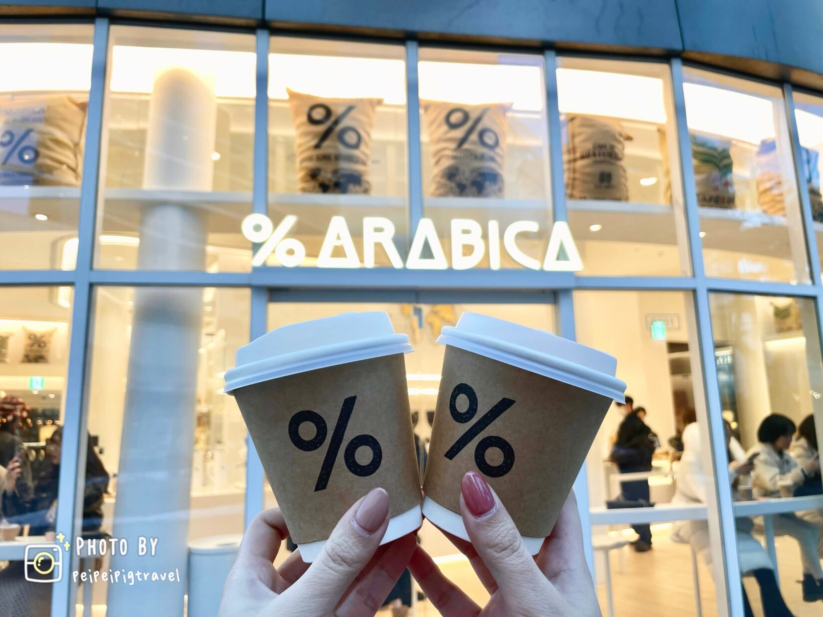 韓國首爾美食｜% ARABICA咖啡 (응커피) －來自日本京都的 % Arabica咖啡，在最美的COEXMall 星空圖書館Seoul Starfield Library拓點 | 美食瑜樂