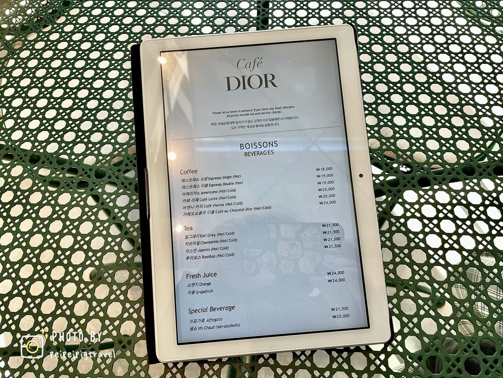 韓國首爾｜Dior café (디올) －期間限定的聖水迪奧，在韓國只開兩年 | 美食瑜樂